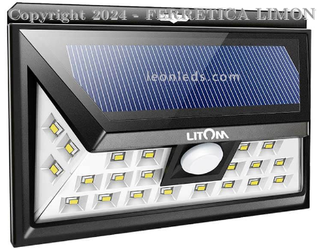 28446796 - LAMPARA SOLAR LED PARED 400LM IP64 CON SENSOR DE MOMIENTO