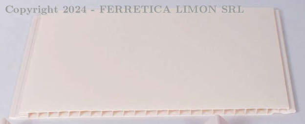 03006001 - TABLILLA PVC OLIMPIA BLANCO LISO 6.5MM 5.90M X 20CM